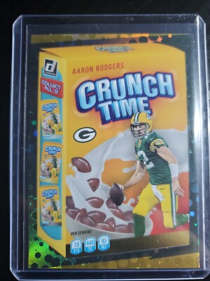 2022 Donruss CRUNCH TIME Galactic Aaron Rodgers # CT-9 Green Bay ...