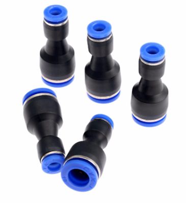 2pcs 10 - 6 mm pneumatic straight Reducer fitting Push fit pipe air ...