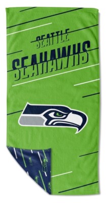 Seattle Seahawks NFL 32" x 64" Splitter Beach Towel & Mesh Bag ...
