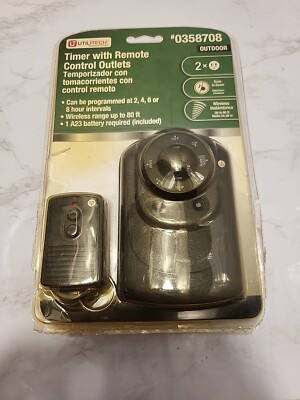 UTILITECH 0358708 Timer With Remote Control Works Up To 80 Ft. Read | eBay