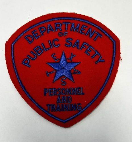 RARE! FELT TEXAS TX DEPT OF PUBLIC SAFETY DPS PERSONNEL & TRAINING ...