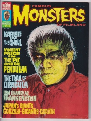 Famous Monsters Of Filmland #110 Ghoul | Dracula | Godzilla (Warren ...