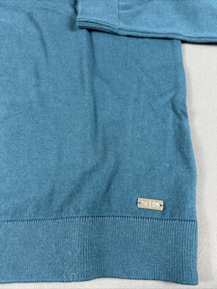 Puma Golf Sweater Cardigan Arnold Palmer Logo Large Legion Blue NWT ...