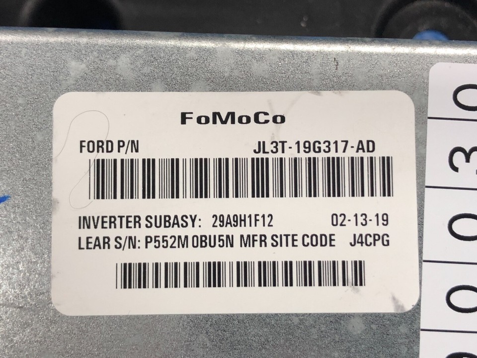 2018 - 2020 FORD F150 110V AC/DC 400W POWER INVERTER CONVERTER # JL3T ...