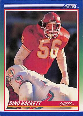 1990 Score Dino Hackett #42 Kansas City Chiefs | eBay