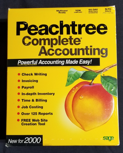 Peachtree Complete Accounting Software from Sage for Windows with 7.0 ...