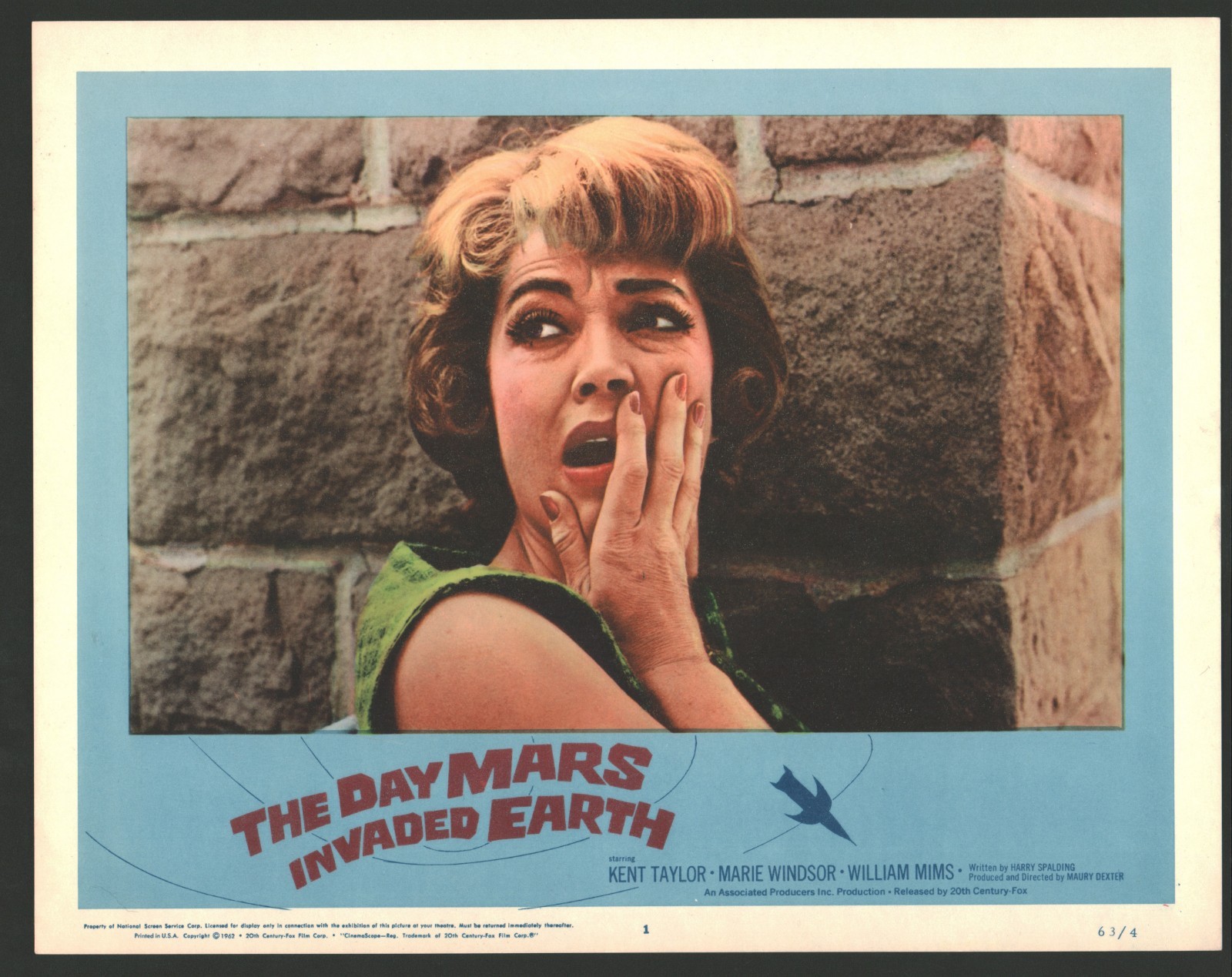 DAY MARS INVADED EARTH (VeryFine) Lobby Card Set of 8 '63 Sci-Fi Movie ...