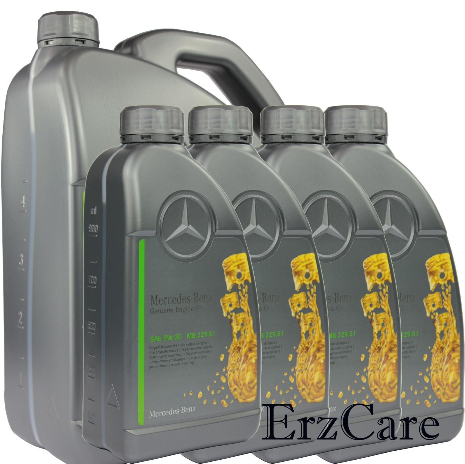 9 Liter Original Mercedes Benz MB 229.51 5W-30 Motoröl 5W30 Motorenöl ...