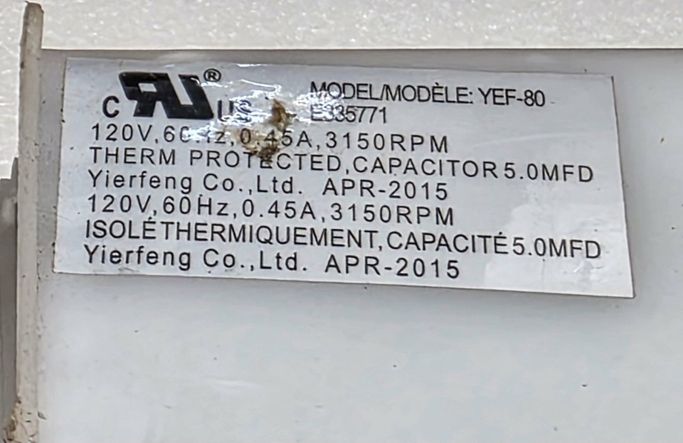 Gemmy Replacement YEF-80 Fan Blower Motor Airblown Yard Inflatable ...