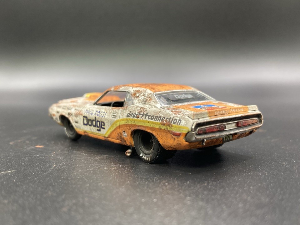 1970 Dodge Challenger Rusty Weathered Barn Find 1/64 Diecast Custom Car ...