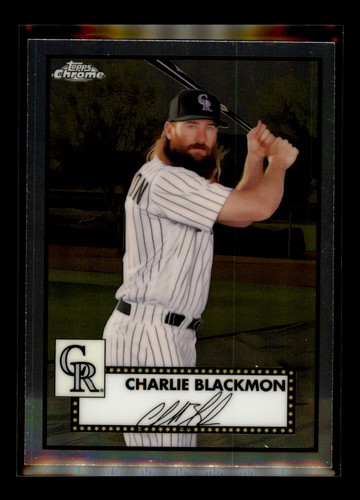 2021 Topps Chrome Platinum Anniversary #195 Charlie Blackmon Colorado ...