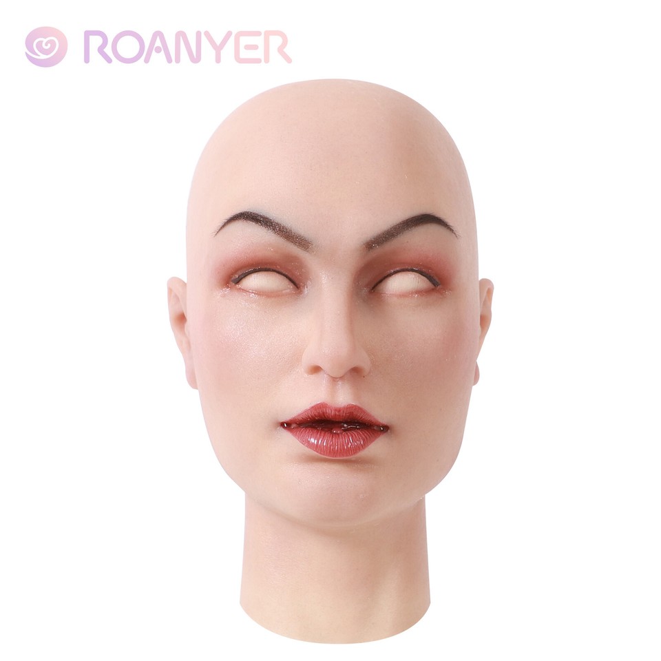 Roanyer Female Fake Face Silicone Betty Mask Crossdresser Cosplay ...