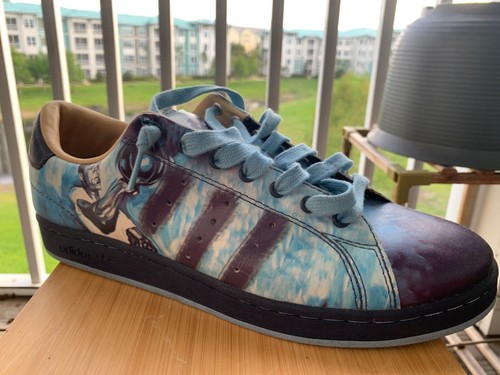 Muhammad Ali Adidas Shoe Eric Bailey-great condition-stored indoors | eBay