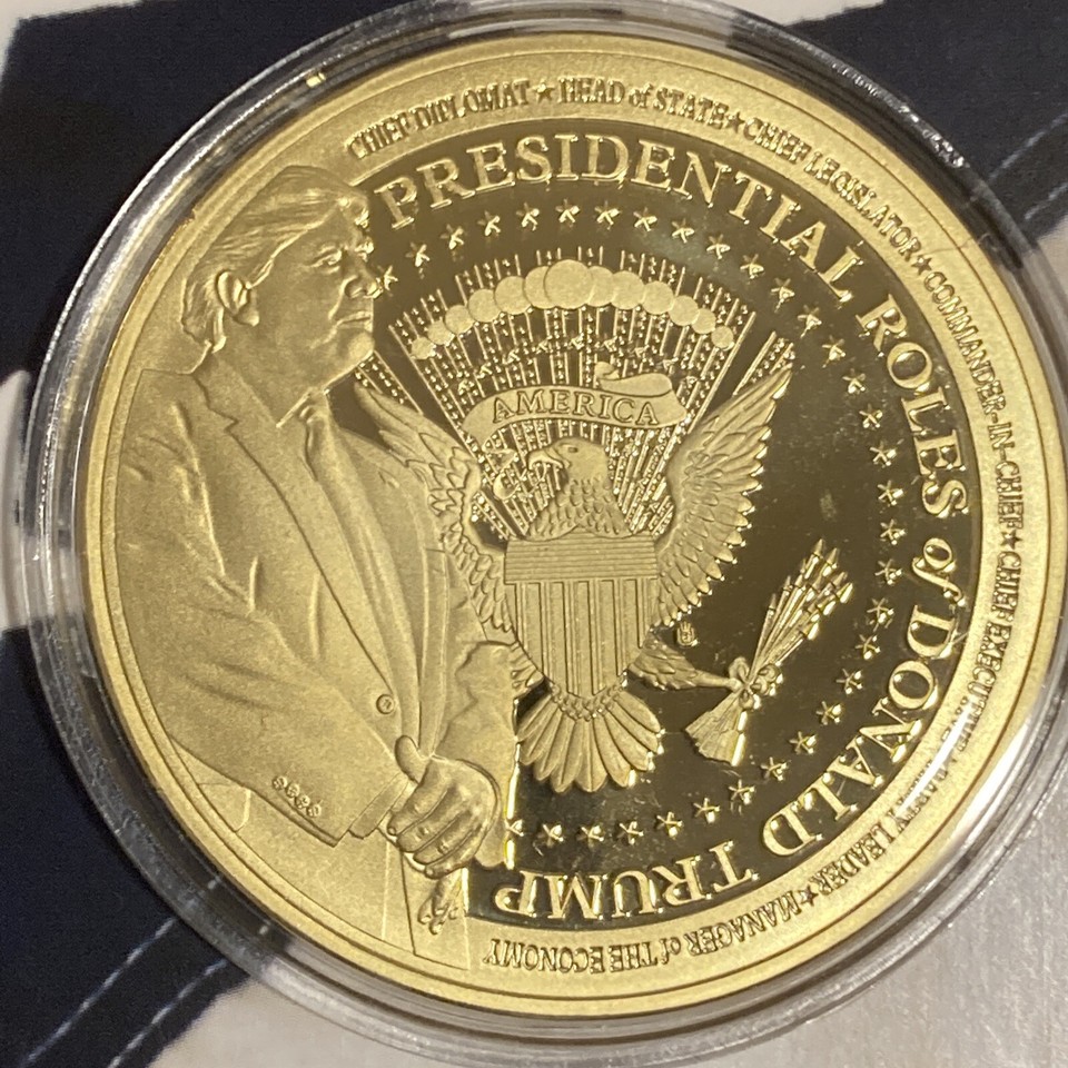 DONALD TRUMP HEAD OF STATE COMMEMORATIVE COIN | eBay