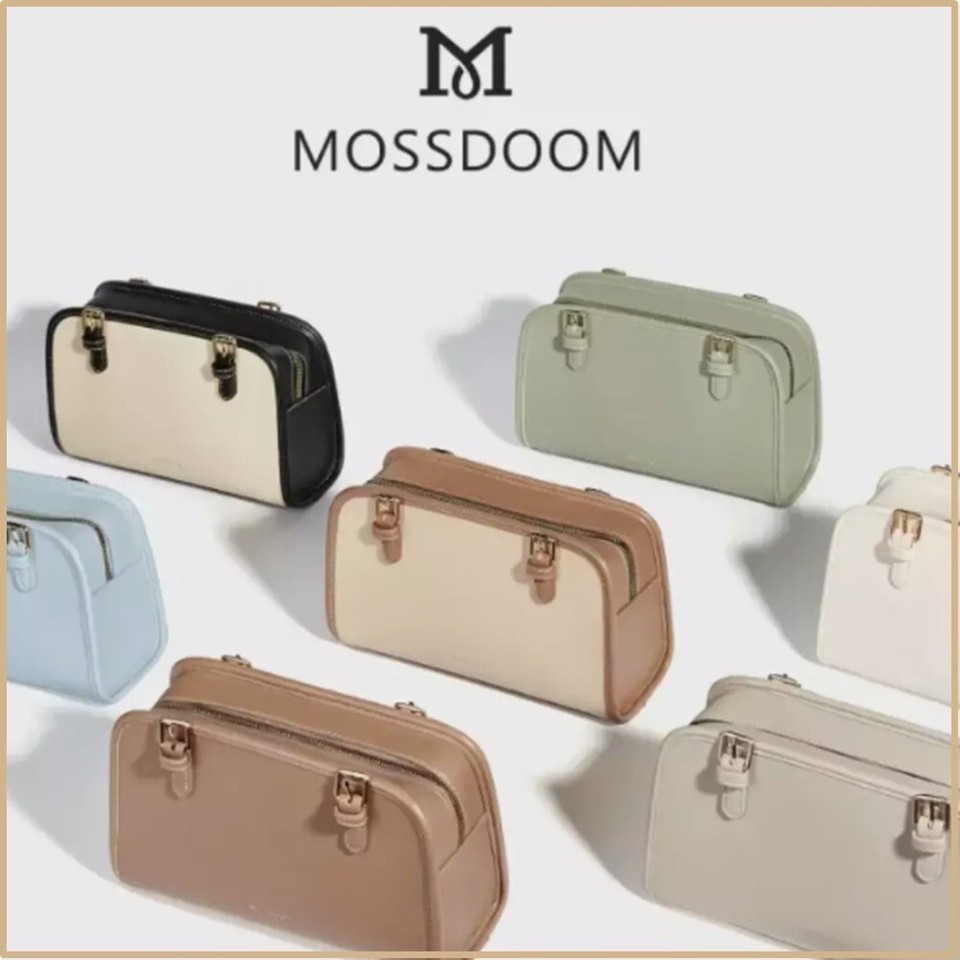 MOSSDOOM Bag PU leather Square Shoulder For Women Simple Korean Fashion ...