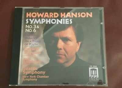 Howard Hanson Symphonies 3 & 6 CD Seattle & New York Chamber Symphony ...