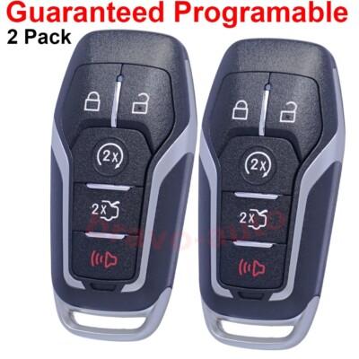 2 Smart Remote Control Car Key Fob For 2015 2016 2017 Ford Edge ...