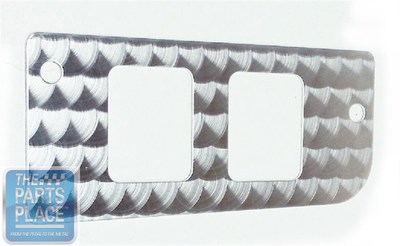 1970-81 Pontiac Trans Am Dash Bezel Inlay - Engine Turned Aluminum With ...