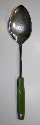 Vintage FOLEY Serving Spoon Avocado Green Handle 11 1/2” | eBay