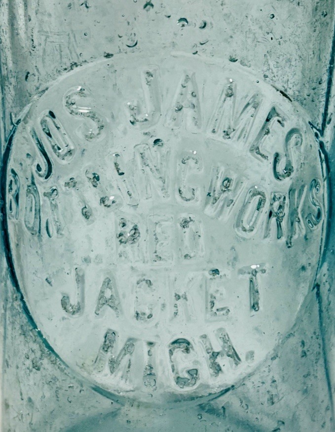 1890s Jos James Bottling Works Red Jacket Michigan Hutchinson Soda ...
