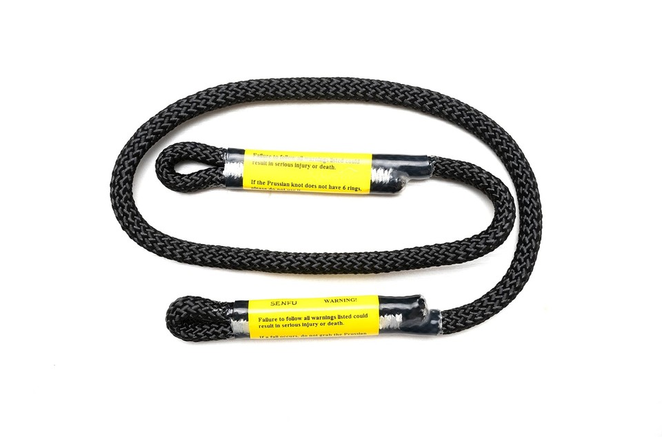 Hunting Reflective Safety Linemans Rope 30ft with Prusik Knot and ...