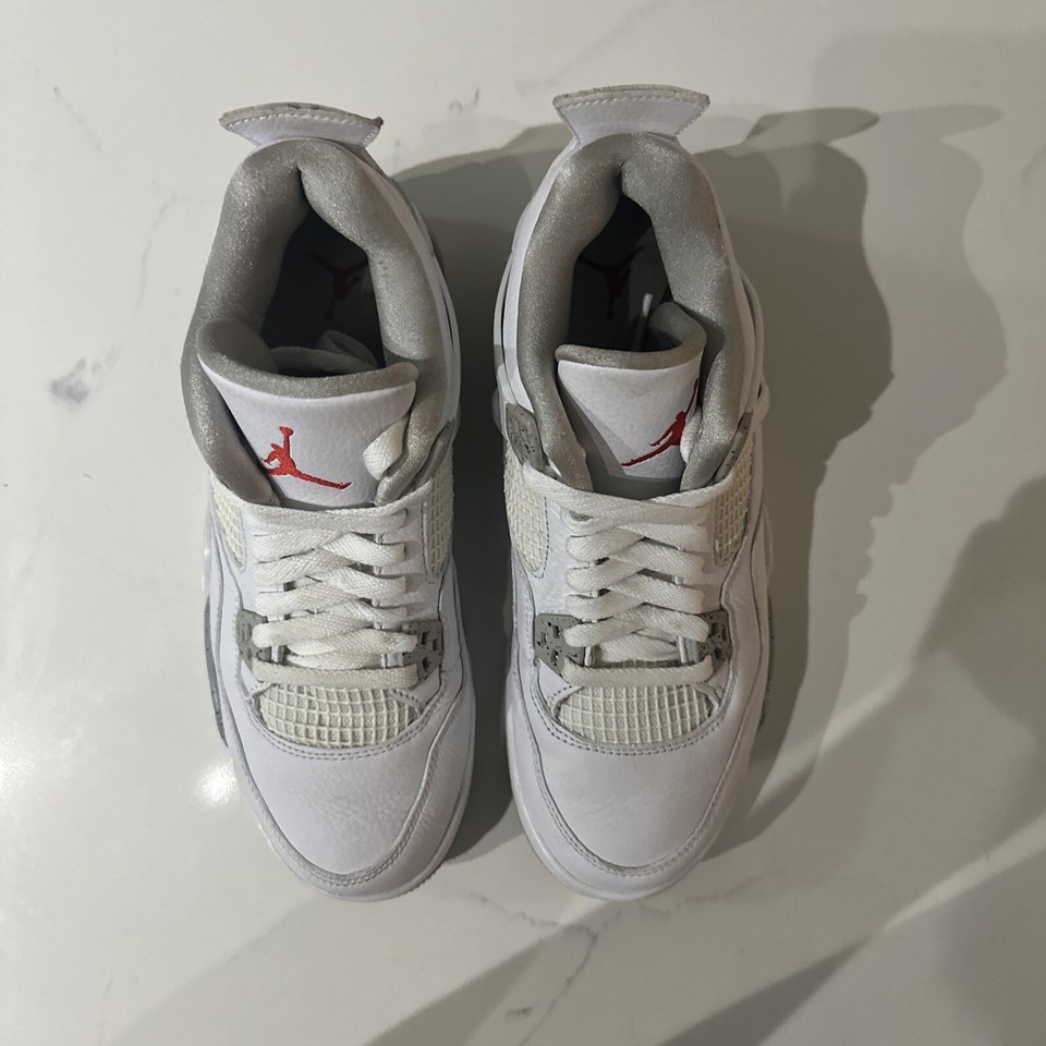 Jordan 4 Retro White Oreo Boys Size 6 Y Youth GS DJ4699-100 | eBay