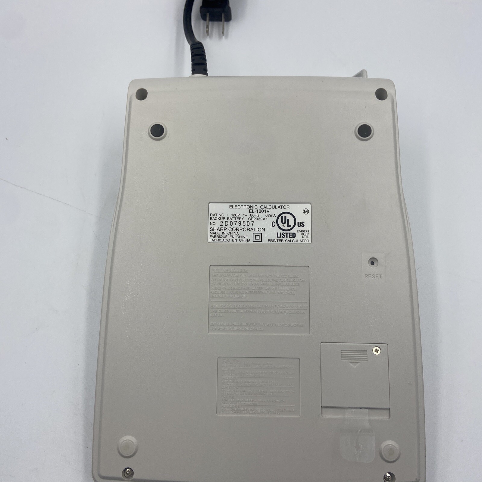 Sharp EL-1801V Adding Machine Printing Calculator | eBay