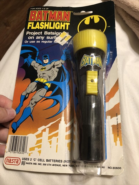 Vintage 1989 Nasta Batman Flashlight Batsignal Projection MOC for sale ...