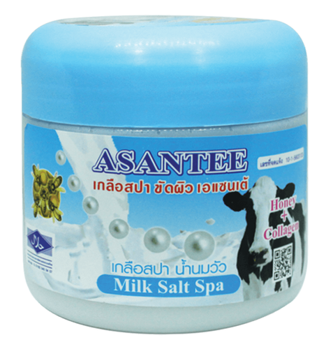 ASANTEE Salt Spa Milk, Honey & Pearl Scrub Exfoliating Refreshing Skin ...