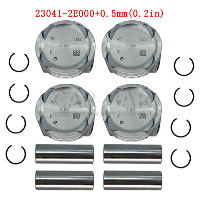 Oversized Pistons 23041-2E000+0.5mm for Hyundai Elantra Tucson Kia Soul ...