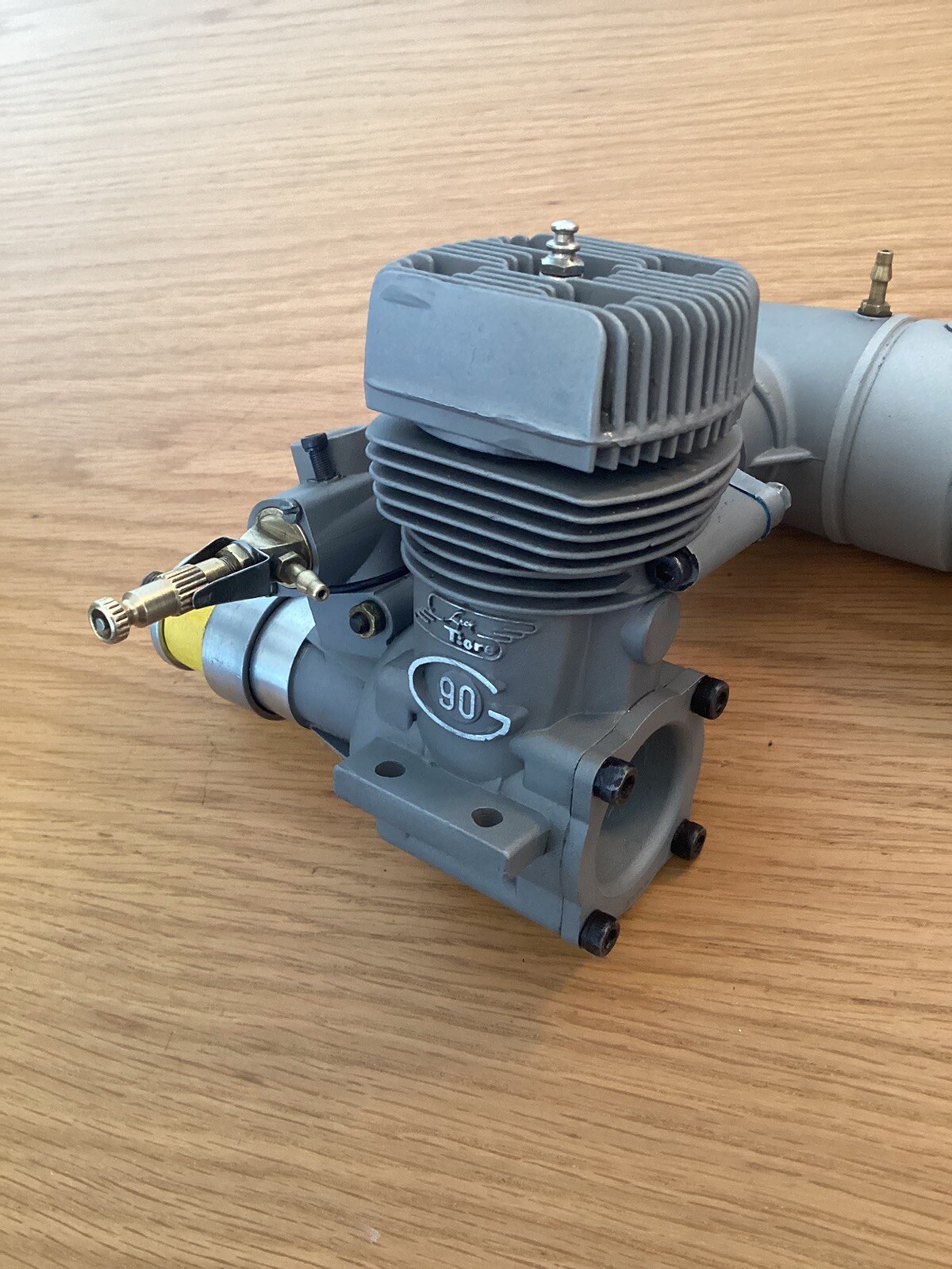 Super Tigre G90K (15cc) Ring FISE Glow Engine Nitro RC Model Aircraft ...