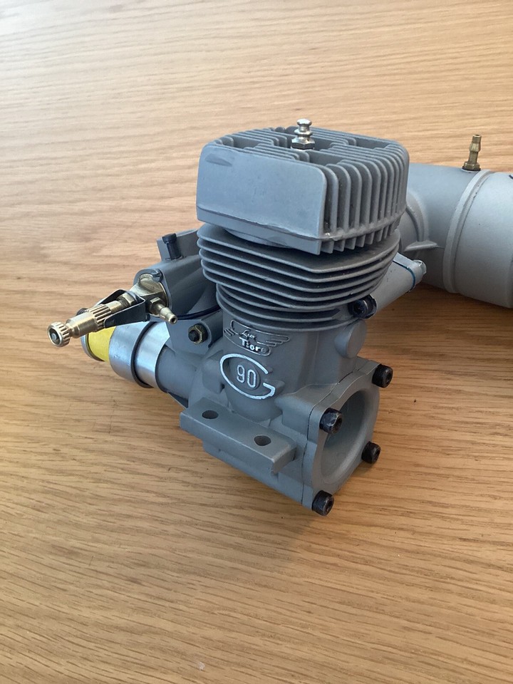 Super Tigre G90K (15cc) Ring FISE Glow Engine Nitro RC Model Aircraft ...