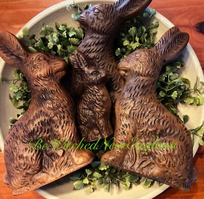 ONE DISCOUNTED Lg. Faux Chocolate Bunny Rabbit Bowl Filler | eBay