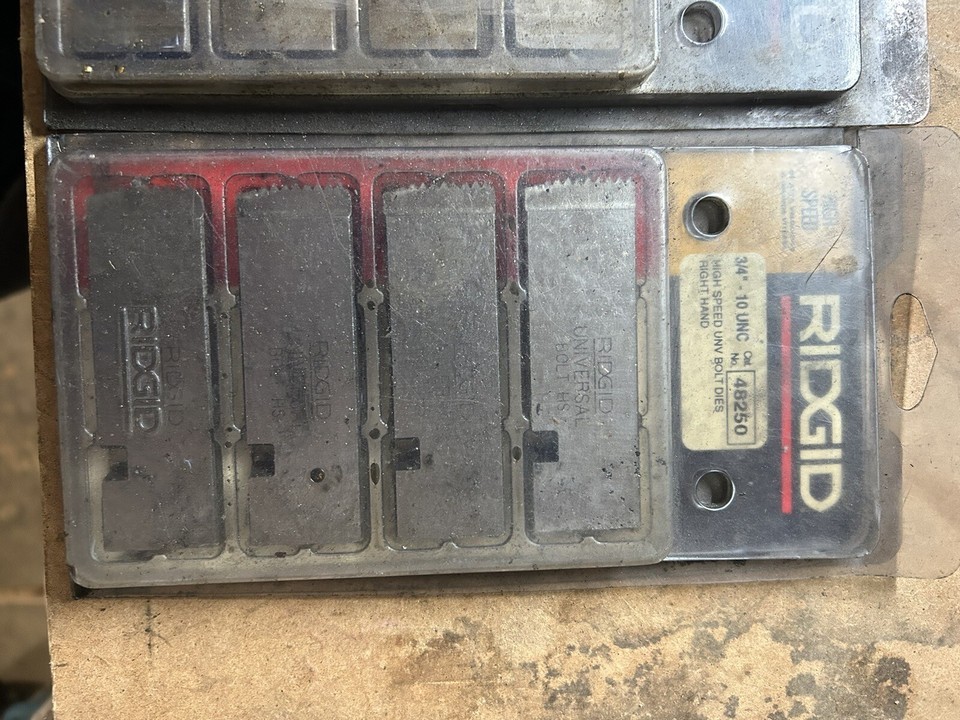 Ridgid 48250 Dies. Used In Great Condition Will Ship To Lower 48. 2 ...