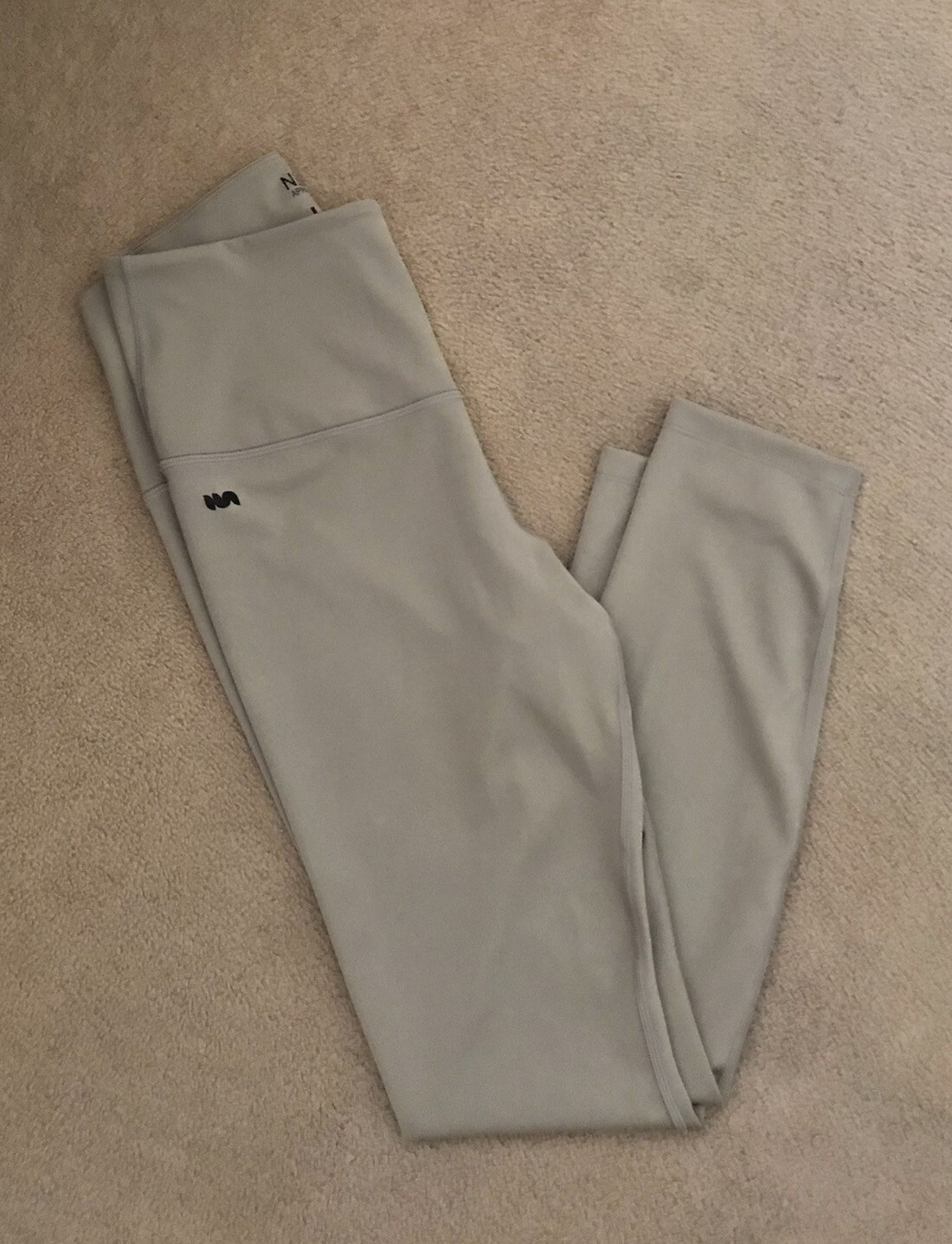 Womens NEU Apparel Gym Running Exercise Fitness Comfy Beige Leggings ...