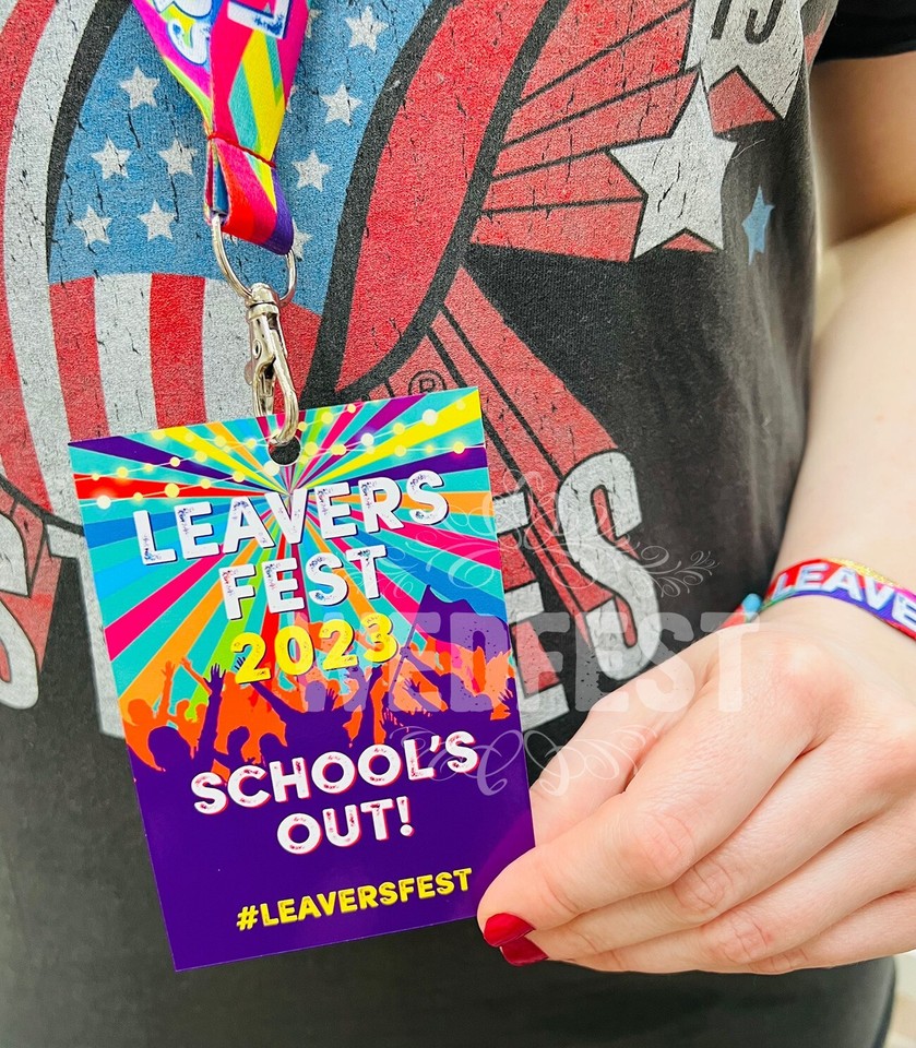 LEAVERS FEST End of School Festival Party Lanyards - School Leavers ...