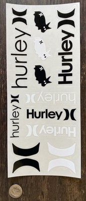 Hurley Sticker Pack 11 On Each Sheet. Special Collectors Edition! Black ...