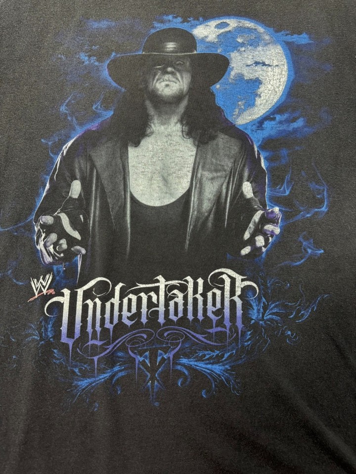 Vintage 2010 WWE Undertaker Double Sided T-Shirt Xl Black Cross | eBay