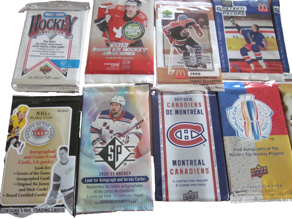 Vintage Hockey Wax Pack Lot (30 Packs-175 Cards+1 Mystery Wax Pack | eBay