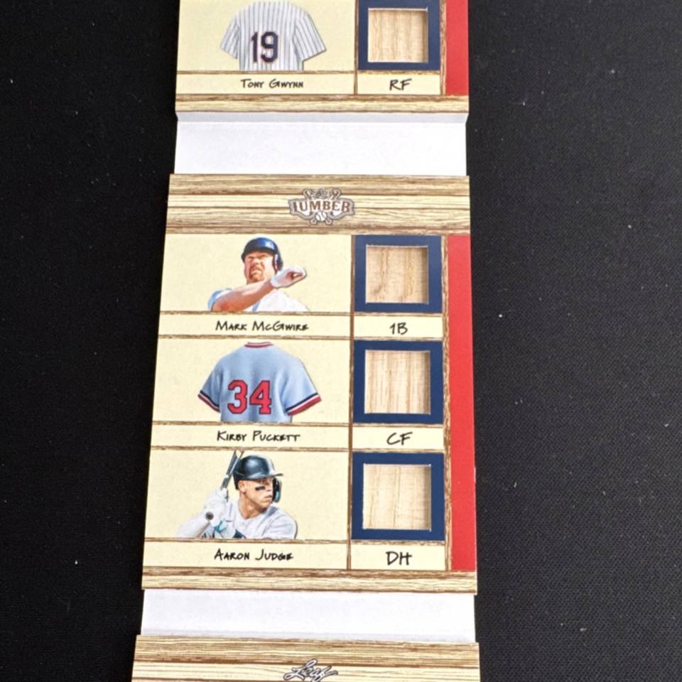 2025 Leaf Lumber Today's Lineup TL-13 Booklet Memorabilia /20 Raines ...