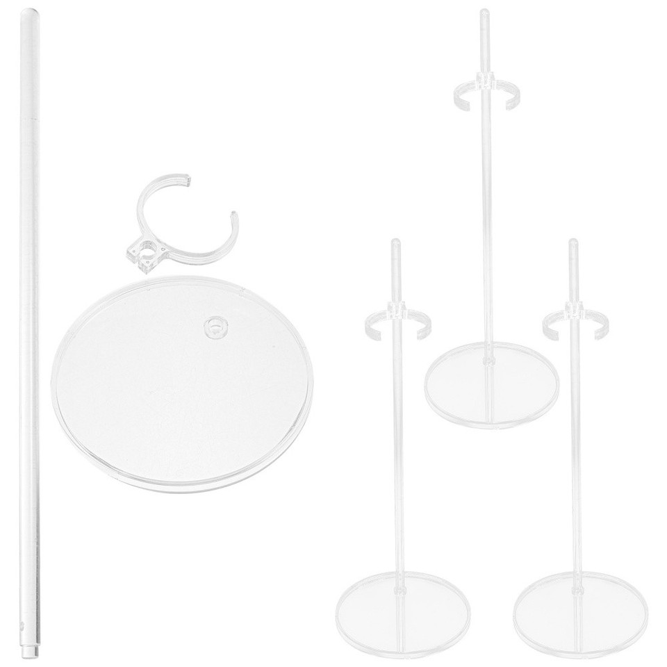 4 Pcs Toy Bracket Decorative Mini Dollhouse Display Stand Figure Stands ...