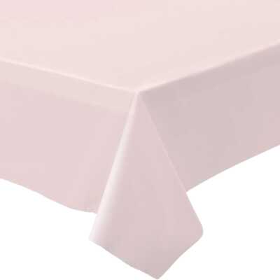 Pastel Light Pink Rectangle Paper Tablecloth Table Cover 137cm X 274cm ...