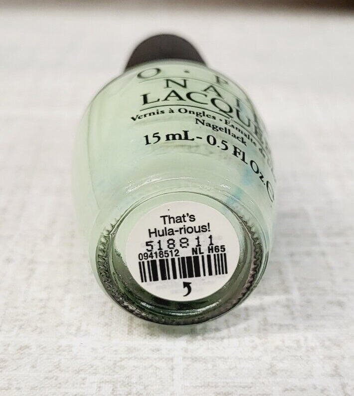 OPI THAT'S HULA-RIOUS! Lime Green Shade Nail Polish Lacquer NL H65 New ...