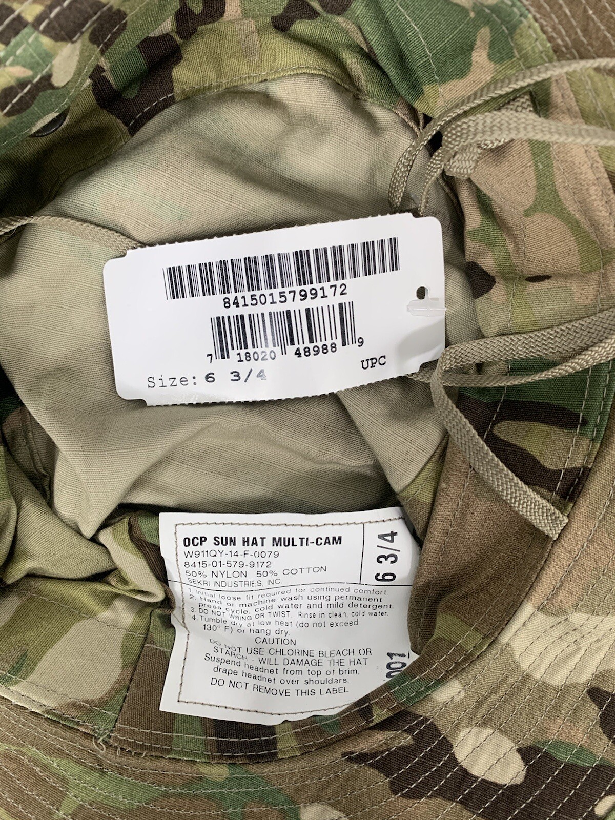 Brand New Army Multicam OCP Combat Sun Hat Bonnie Cap Size 6 3/4 | eBay