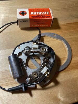 Ford 289 427 DUAL POINT DISTRIBUTOR PLATE KIT Hipo Points + Autolite ...