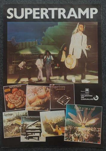 SUPERTRAMP Discography Albums Covers Vintage Portuguese Promotional ...