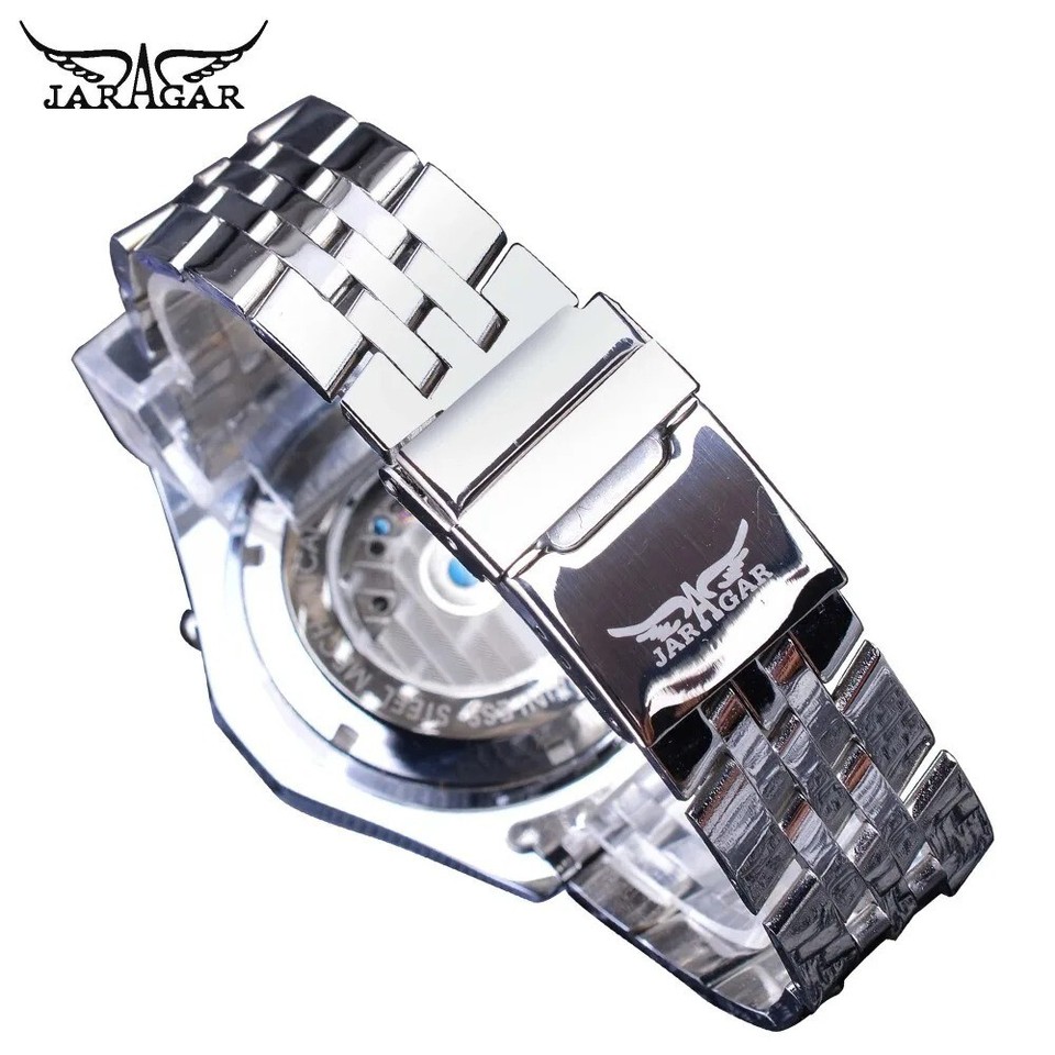 Jaragar Men Wrist Watch Sports Automatic Tourbillon Stainless Steel ...