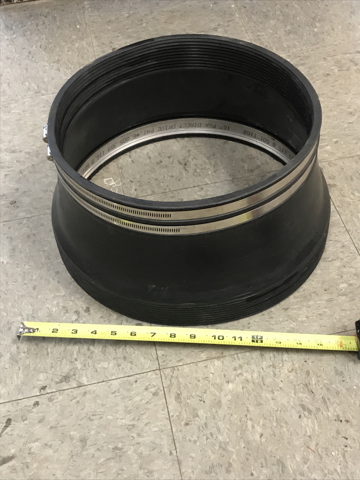 12” PRESS SEAL MANHOLE BOOT 16M PSX DIRECT DRIVE, PIPE OD 12.05-13.30 ...