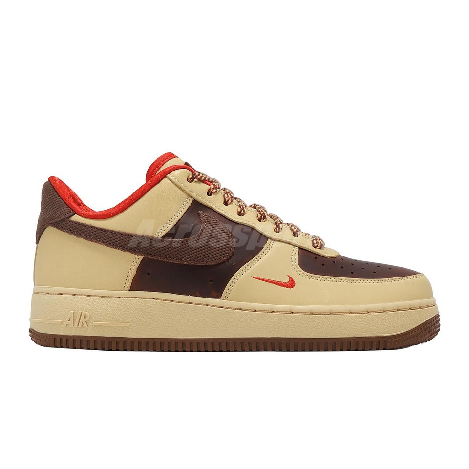 Nike Air Force 1 07 AF1 Light British Tan Cacao Wow Men Casual Shoes ...