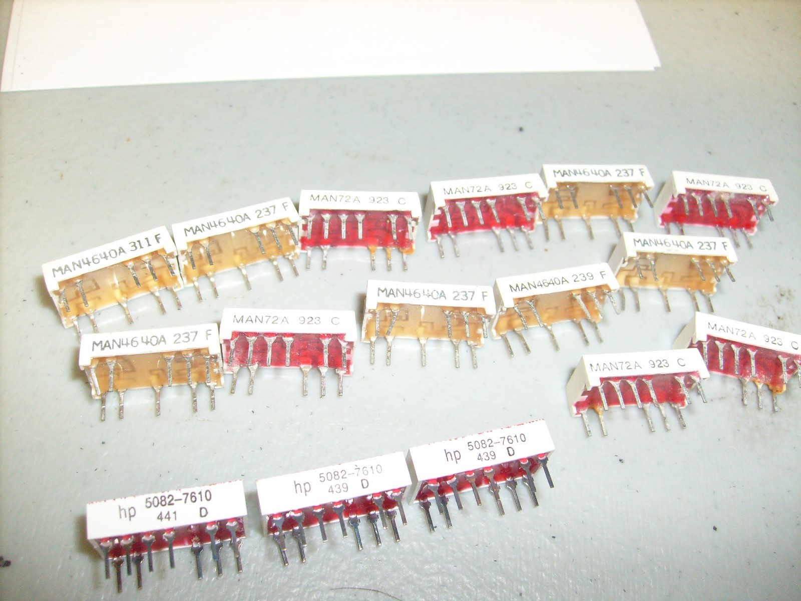 3 lot HP LED Display 5082-7340 Vintage Dot Matrix Hexa + MAN640A ...